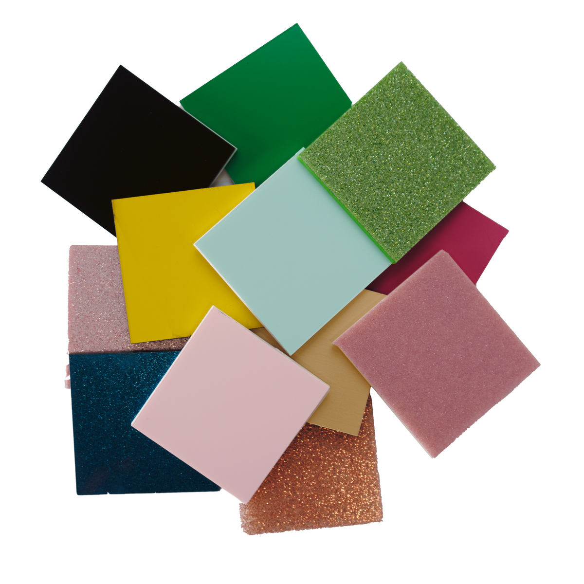 Two Tone and ColorCarve 2" x 2" Sample Square Bundle – Houston Acrylic