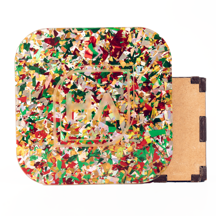 4mm Christmas Confetti Glitter Cast Acrylic Sheet – Houston Acrylic