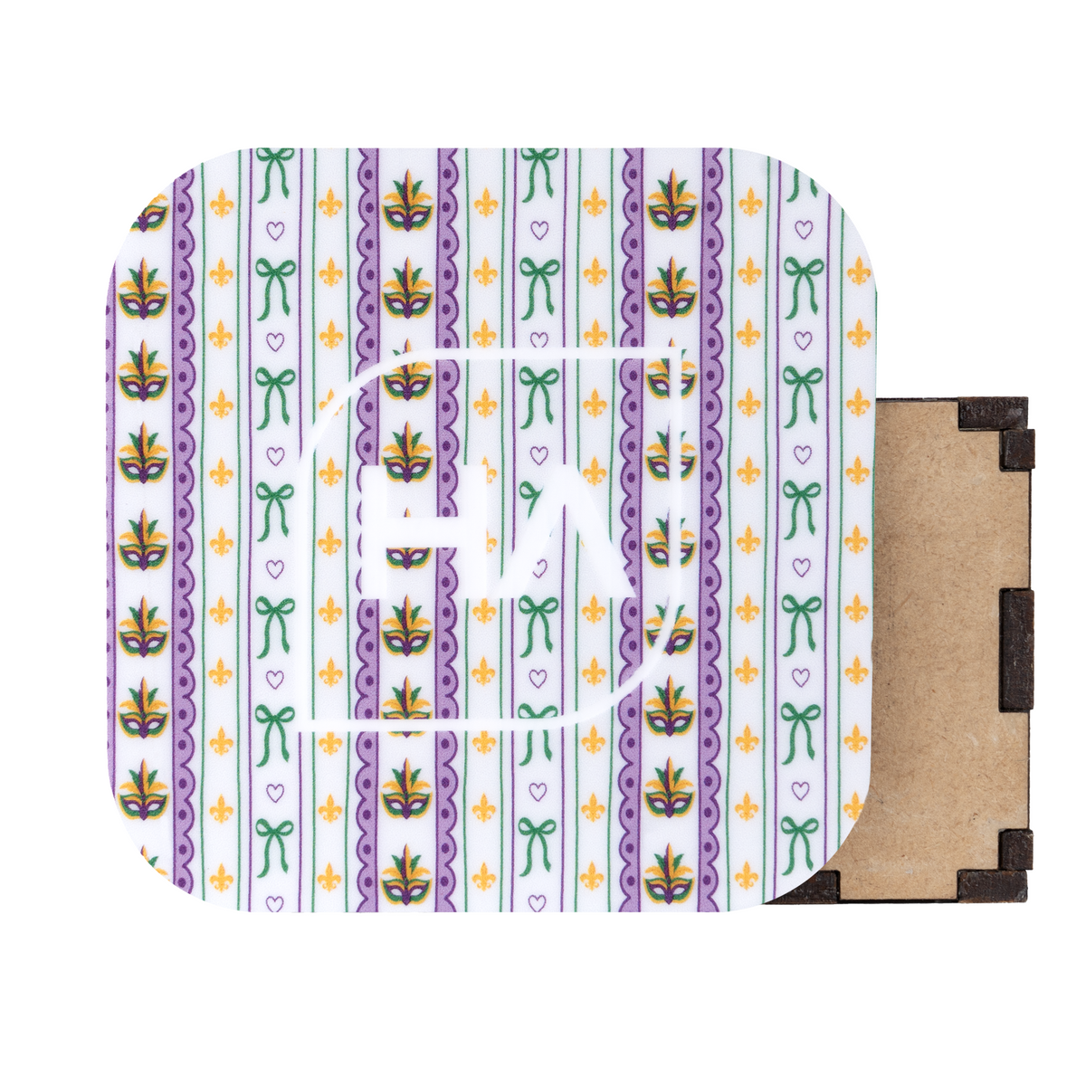 Mardi Gras Ribbon MakerPrint – Houston Acrylic