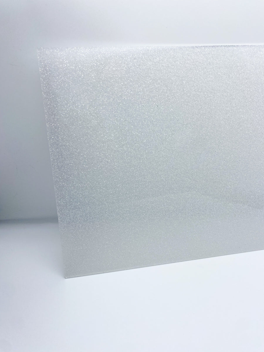 1/8" Translucent White Glitter Cast Acrylic Sheet – Houston Acrylic