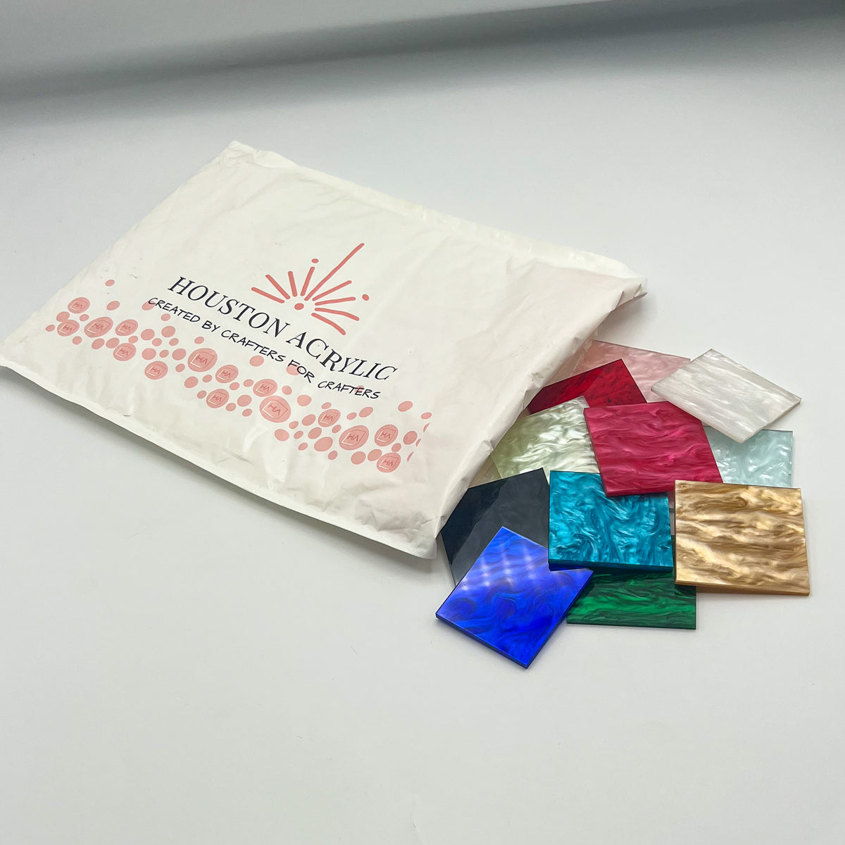 Pearl Acrylic 2" x 2" Sample Square Bundle – Houston Acrylic