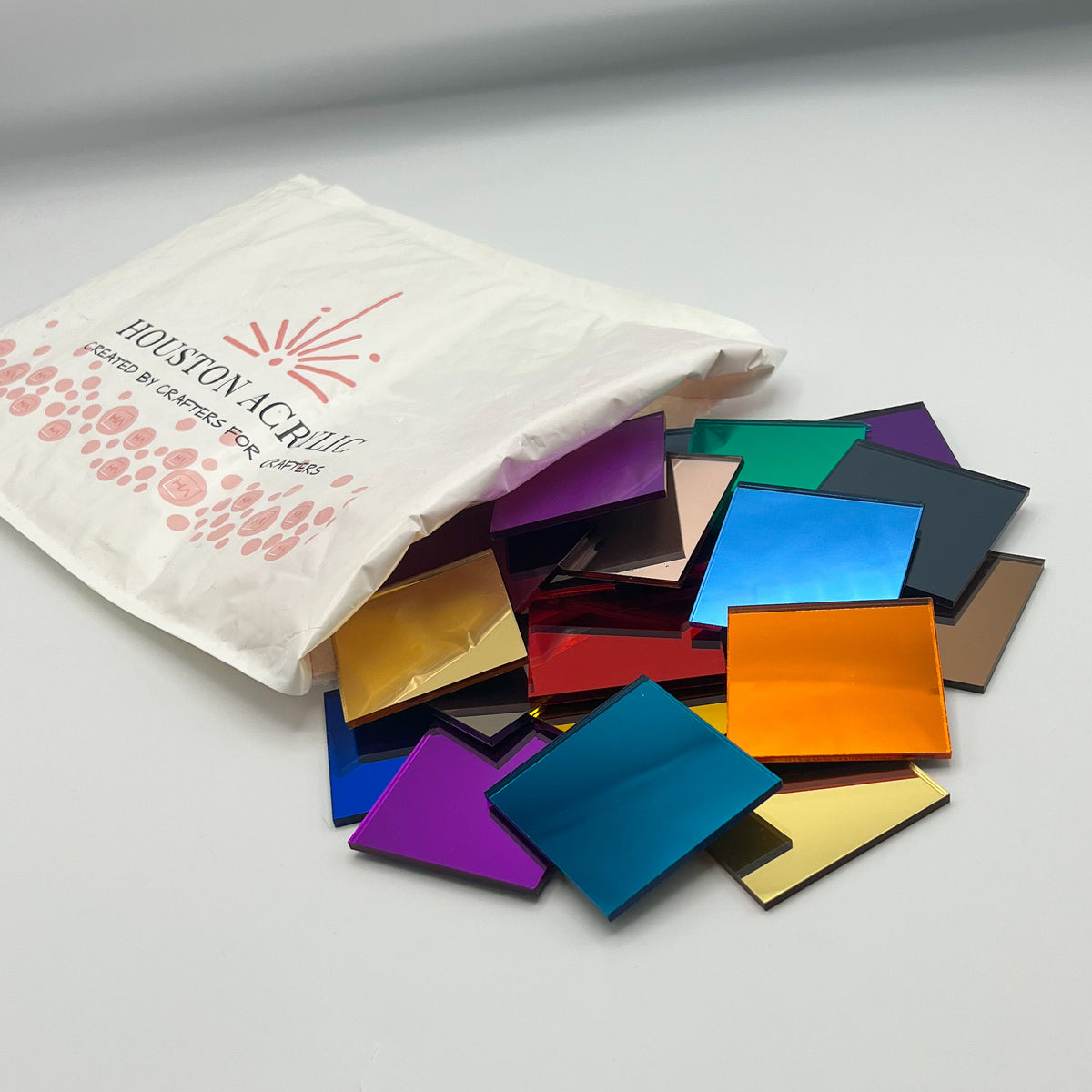 Mirror Acrylic 2" x 2" Sample Square Bundle – Houston Acrylic